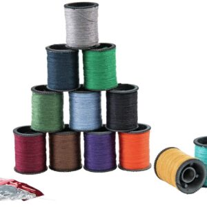 SINGER 60641 Polyester Hand Sewing Thread, Assorted Colors, 12 Small Spools, Dark