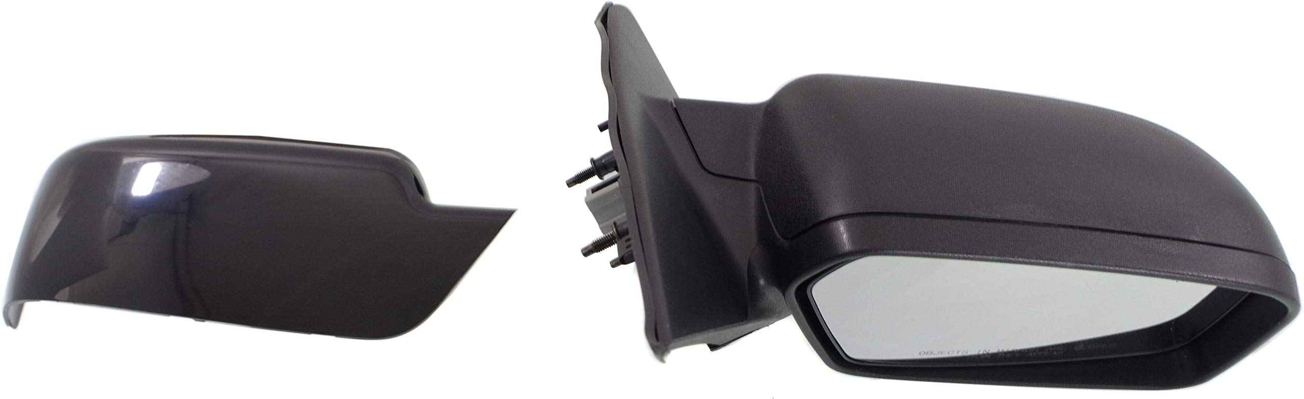 Kool Vue Right Power Heated Door Mirror Compatible With Ford Fusion 2006-2012 With Puddle Lamp with 2 Caps