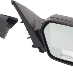 Kool Vue Right Power Heated Door Mirror Compatible With Ford Fusion 2006-2012 With Puddle Lamp with 2 Caps