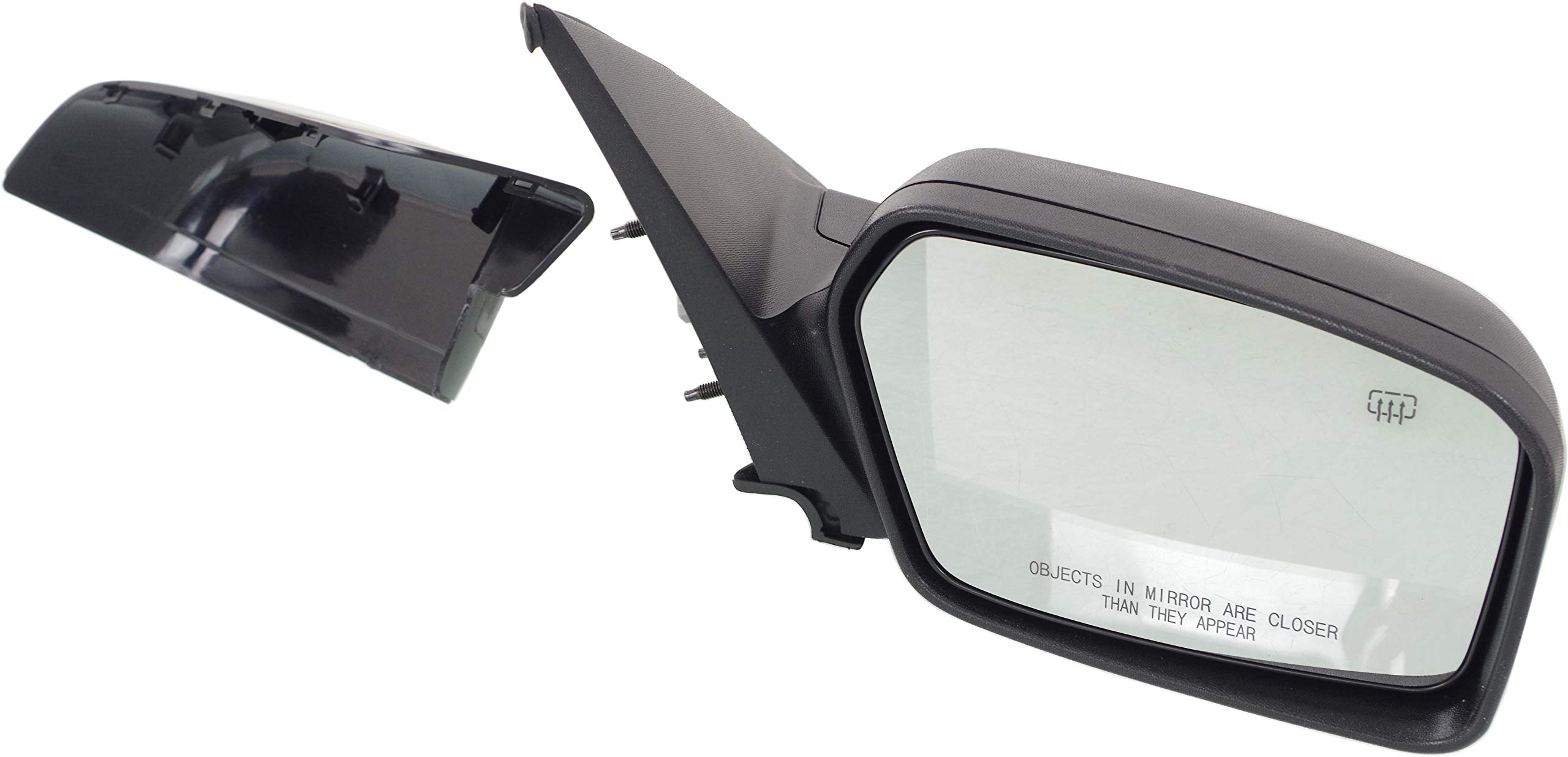 Kool Vue Right Power Heated Door Mirror Compatible With Ford Fusion 2006-2012 With Puddle Lamp with 2 Caps