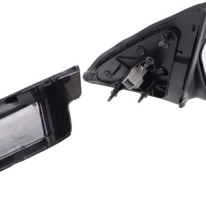 Kool Vue Right Power Heated Door Mirror Compatible With Ford Fusion 2006-2012 With Puddle Lamp with 2 Caps