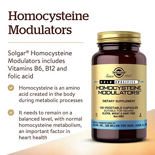 Solgar – Homocysteine Modulators, 120 Vegetable Capsules