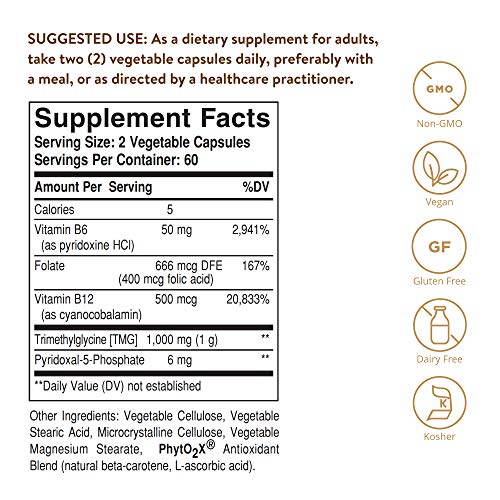 Solgar – Homocysteine Modulators, 120 Vegetable Capsules