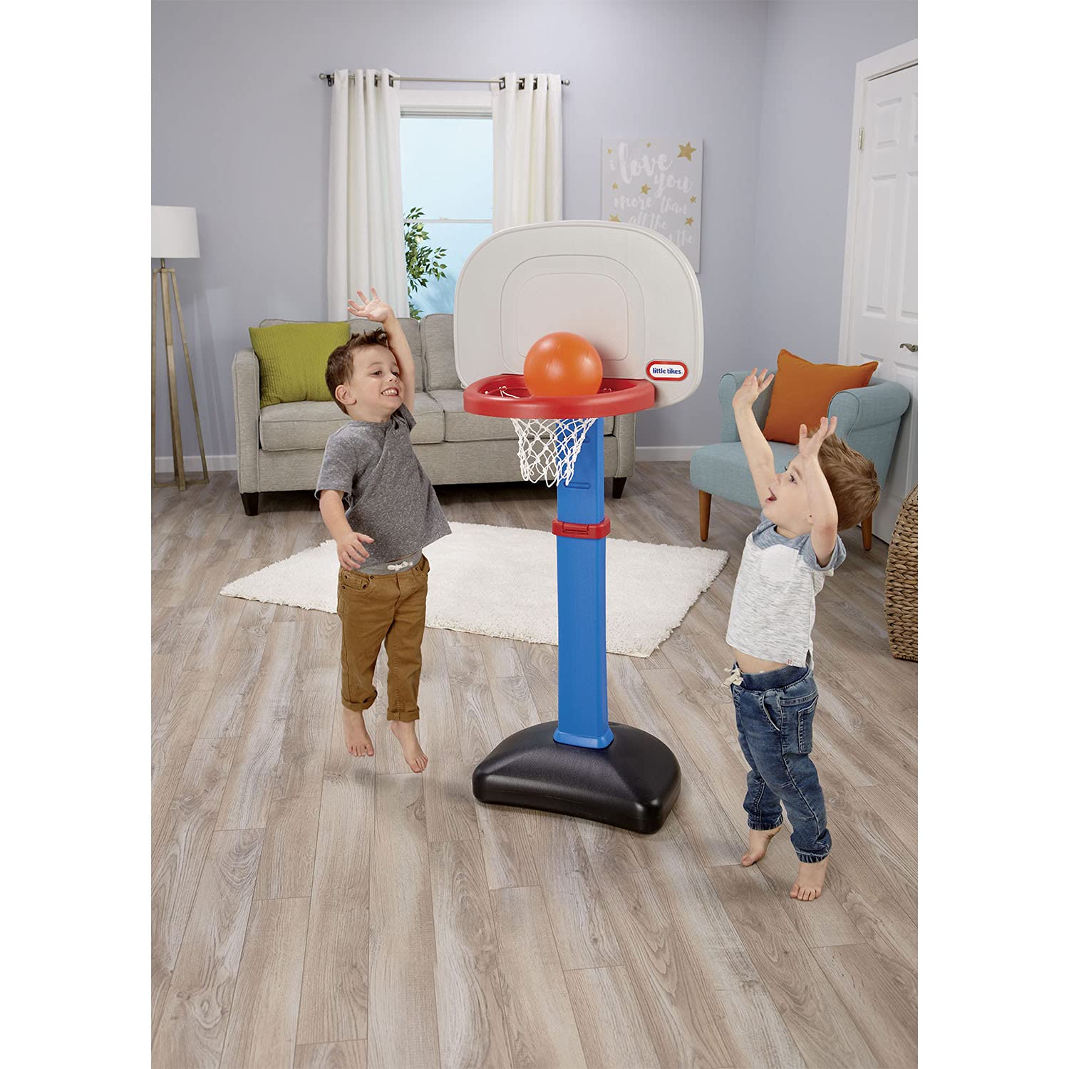 Little Tikes EasyScore Basketball Set Blue, 22" L x 23.75" W x 60" H