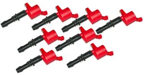 82438 msd ignition coil - blaster - ford 3-valve v8 - red - 8-pack