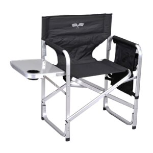 Stylish Camping SL1204BLACK/FLAG Full Back Folding Director's Chair