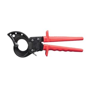 klein tools 63060 cable cutters, ratcheting heavy duty cutters for up to 750 mcm, great for cable preparation