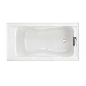 american standard 2425v#rho002.020 evolution bathtub with integral apron right hand drain outlet, white