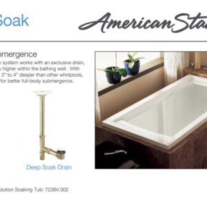 American Standard 2425V#RHO002.020 Evolution Bathtub with Integral Apron Right Hand Drain Outlet, White