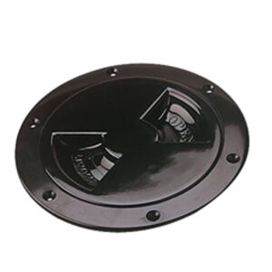 sea-dog 337165-1 screw-out deck plate - 6.5", black