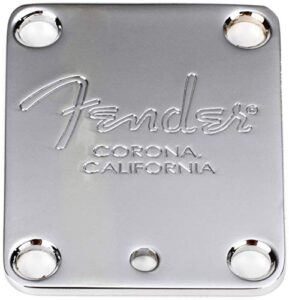 fender standard guitar neck plate,chrome