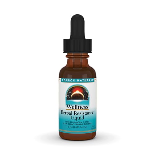 Source Naturals Herbal Resistance - Contains Echinacea, Yin Chiao, Elderberry, & More - 2 Fluid oz