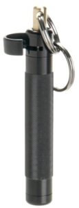 asp palm defender pepper spray with keychain, quick release, oc, police strength, heat insert included, 3 foot range, discreet (black)