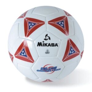 mikasa serious soccer ball (red/white, size 4)