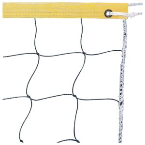 champion sports vinyl volleyball nets, neon yellow, 32 x 3-feet