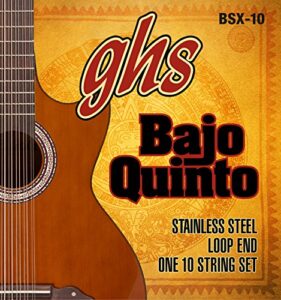 ghs strings ghs stainless steel bajo quinto strings-loop end (bsx-10)