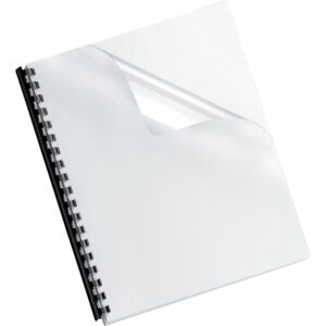 Fellowes Binding Presentation Covers, 8mil, Letter, 25 Pack, Clear (52043)