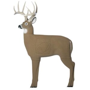 field logic glendel full-rut buck 3d archery target with replaceable insert core, glendel full-rut buck w/4-sided insert, brown