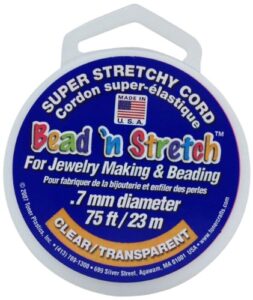 toner plastics clear stretch cord, 1