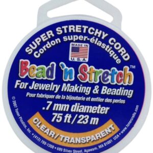 Toner Plastics Clear Stretch Cord, 1