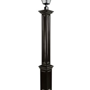 Mayne 5835-BK Signature Outdoor Lamp Post, 9.5x9.5, Black