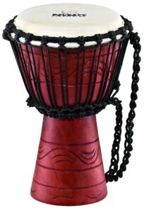 meinl nino african style rope tuned djembe 7” x small water series