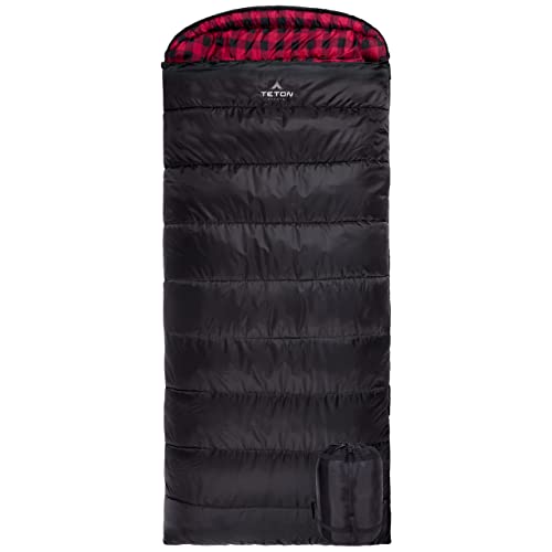 TETON Sports Celsius XXL 0 Degree Sleeping Bag - 0˚F Cold-Weather Sleeping Bag for Adults– Camping Made Easy….and Warm. Compression Sack Included