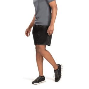 russell athletic mens 9" mesh shorts, black, medium us