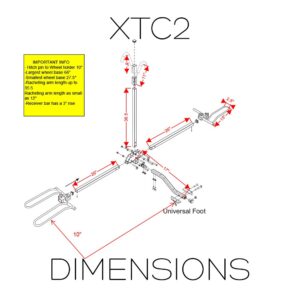 Swagman XTC2 Hitch Mount Bike Rack