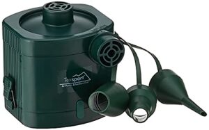 texsport battery powered air pump for recreational inflatables,green