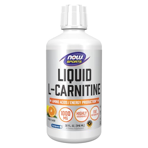 Now Foods Sports, Liquid L-Carnitine, Citrus, 1,000 mg, 32 fl oz (946 ml)