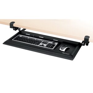 fellowes designer suites desk ready keyboard drawer (8038304), black