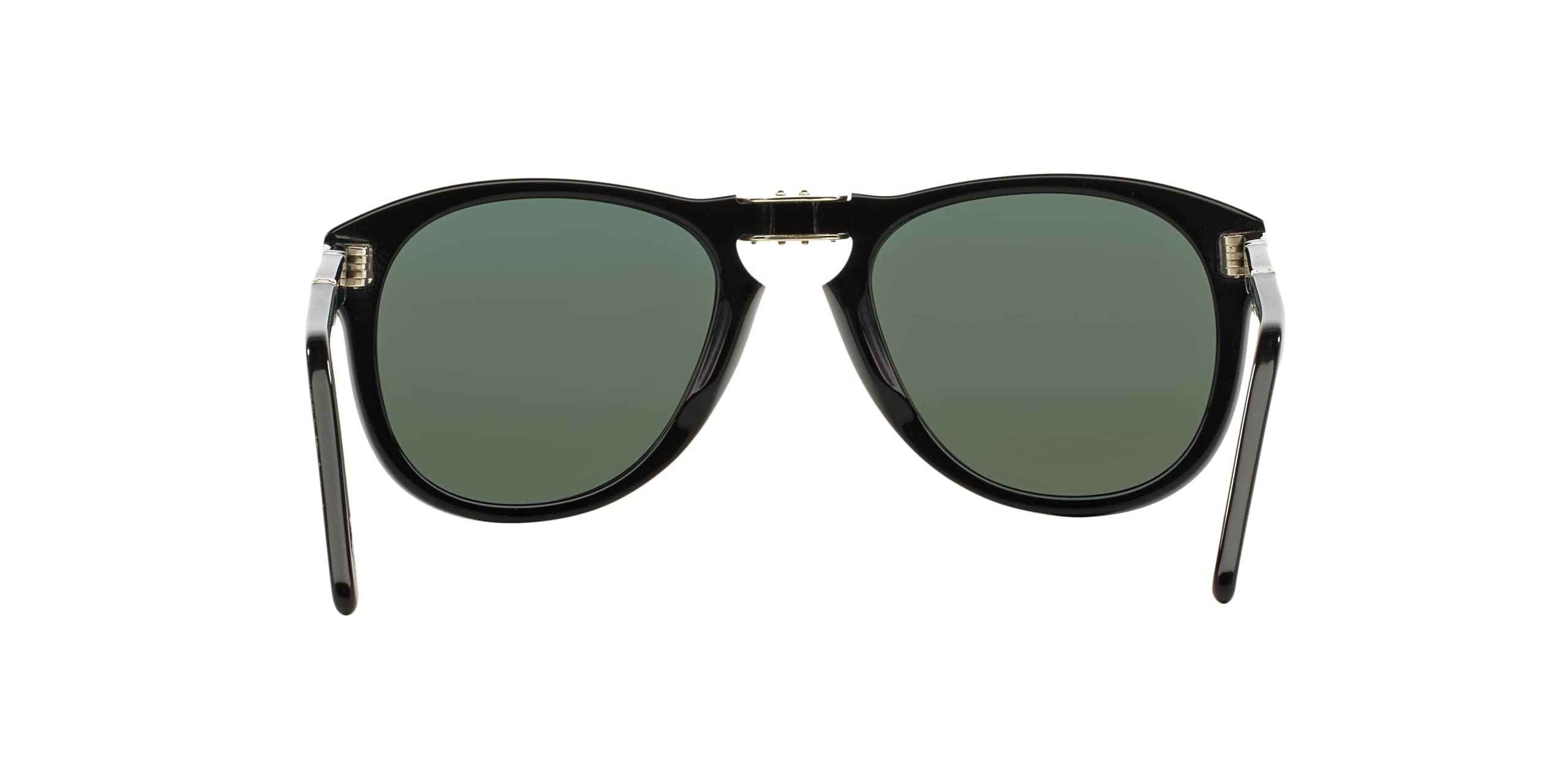 Persol PO0714 Aviator Sunglasses, Black/Green Polarized, 54 mm