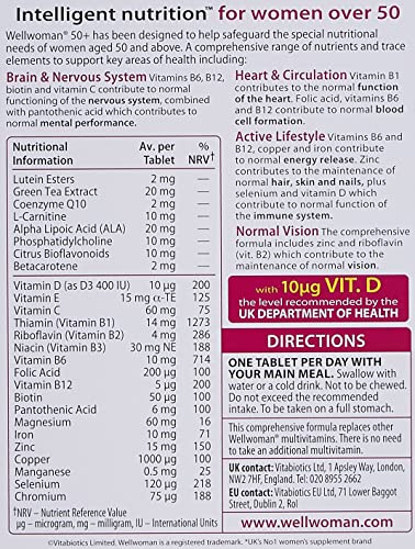 Wellwoman Vitabiotics 50+ 30 Tablets