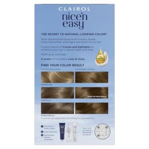 Clairol Nice'n Easy Permanent Hair Dye, 6G Light Golden Brown Hair Color, Pack of 3