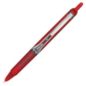 Pilot, Precise V5 RT Refillable & Retractable Rolling Ball Pens, Extra Fine Point 0.5 mm, Red, Pack of 12