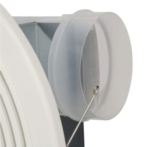 Broan-NuTone 751 Round Fan and Light Combo for Bathroom and Home, White Grille with Glass Lens, 100-Watts, 5.0 Sones, 100 CFM