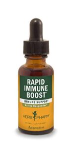 herb pharm organic rapid immune boost: fast-absorbing tincture for adults, echinacea tincture with goldenseal, ginger extract & elderberry, immune support supplement & wellness aid, 1 oz