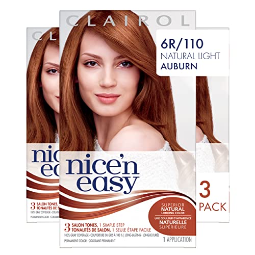 Clairol Nice'N Easy Original 6R Natural Light Auburn (Pack of 3)