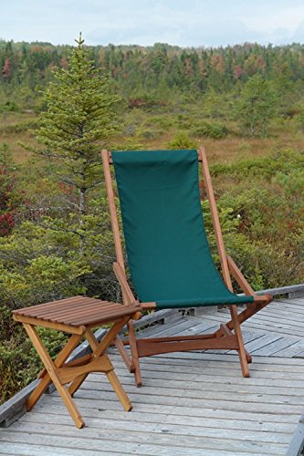 BYER OF MAINE - Pangean Folding Wooden Table, Hardwood Portable Table for Deck, or Camping, Use Indoors or Outdoors - 18" H x 16" W x 16" D