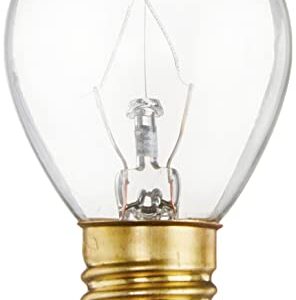 Satco S3629 Intermediate Base 40-Watt S11 Light Bulb, Clear, 1 Count (Pack of 1)