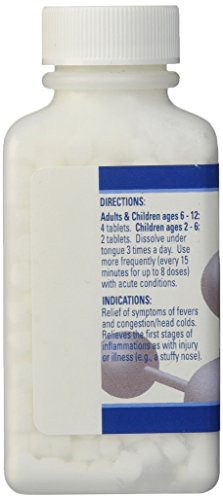 Hyland's Decongestant and Sinus Relief, Inflammation Supplement, Natural Relief of Cold and Fever Symptoms, Hyland's #4 Cell Salt Ferrum Phos 6X Tablets, 500 Count