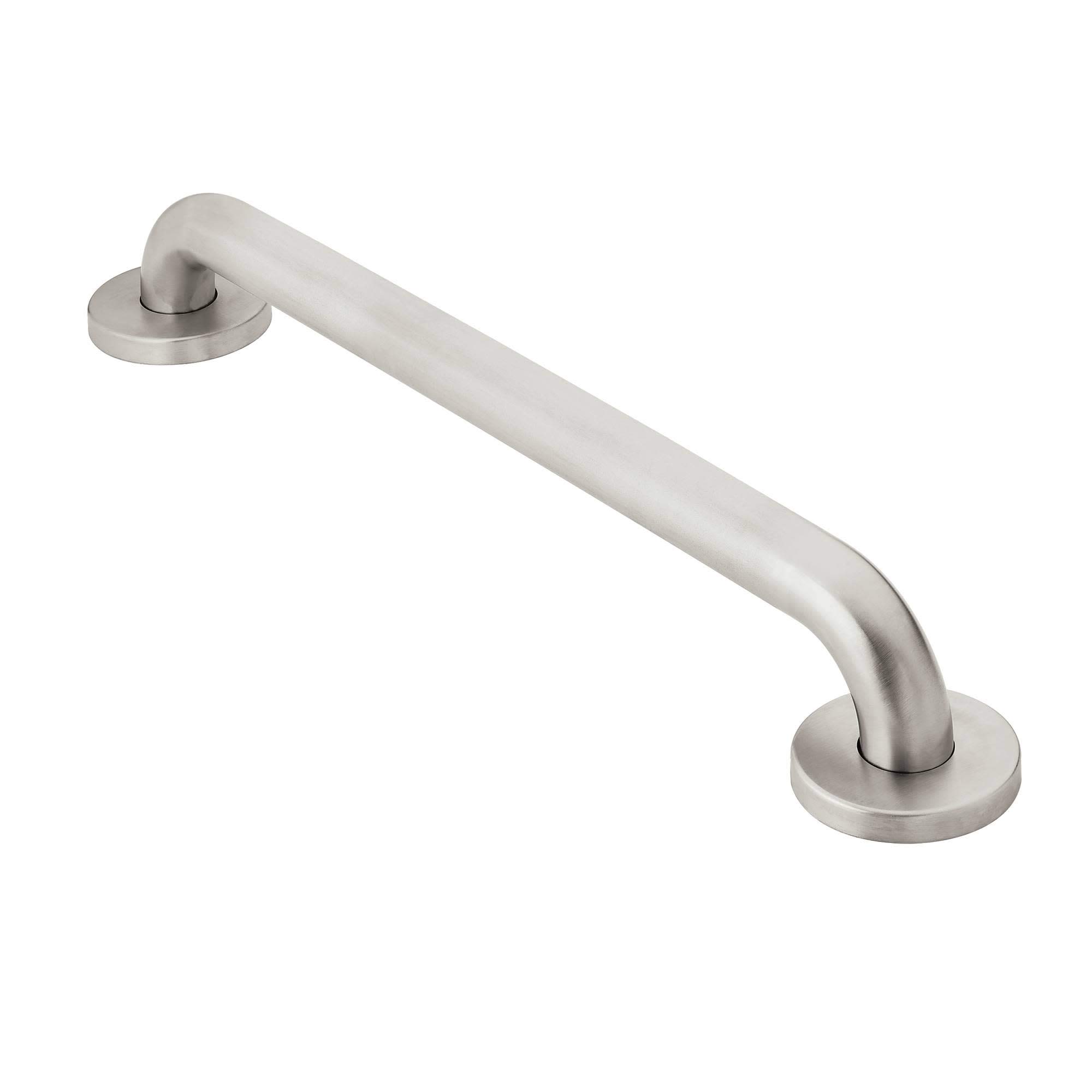 Moen Bathroom Safety 24-Inch Shower Grab Bar with a Slip-Resistant Peened Texture and Concealed Screws for Handicapped or Elderly, R8724P