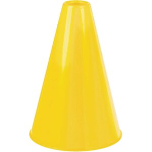 yellow plastic megaphone (8.25" x 6") – 1 pc - eco-friendly & lightweight design - ideal for sports events, parties & cheerleading