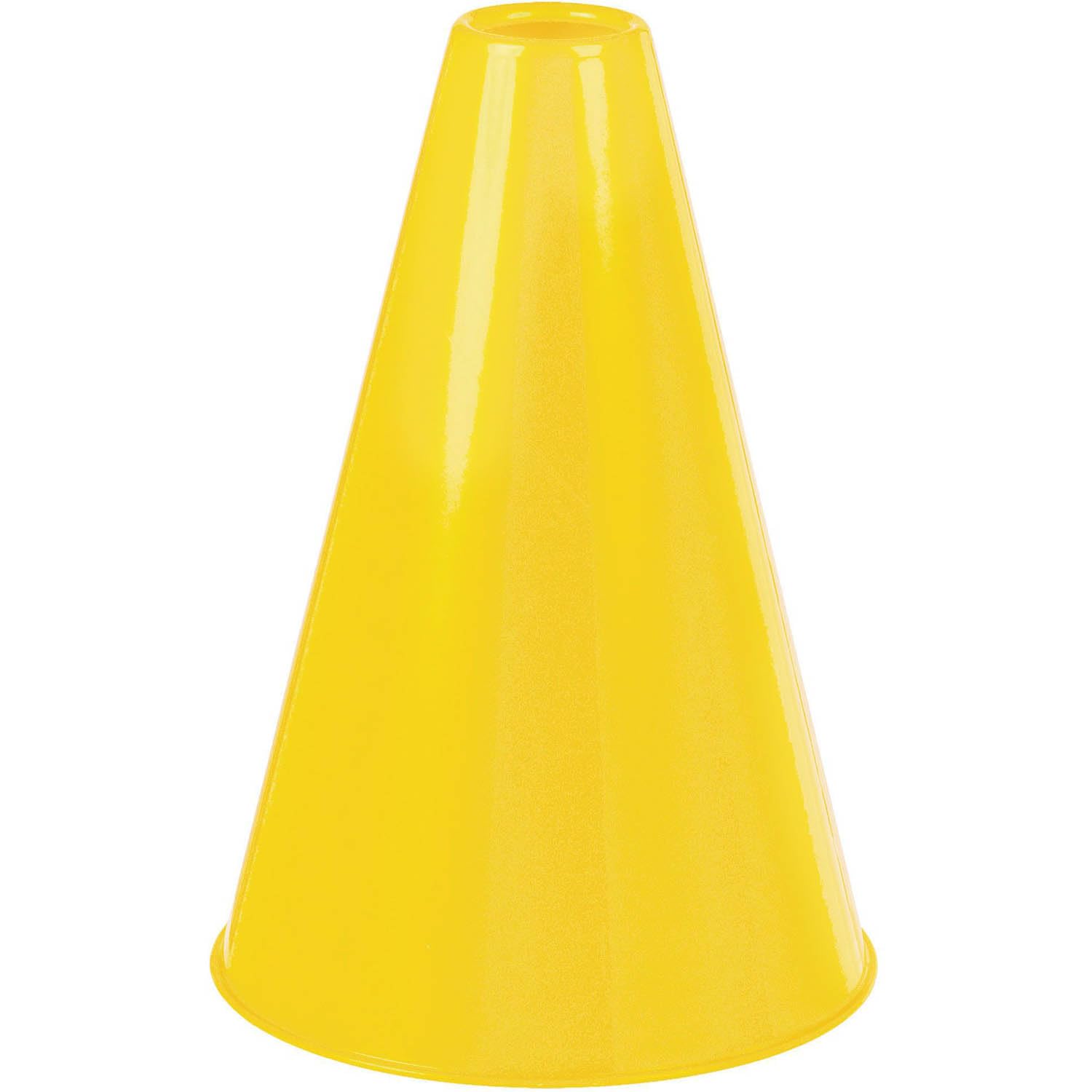 Yellow Plastic Megaphone (8.25" x 6") – 1 Pc - Eco-Friendly & Lightweight Design - Ideal For Sports Events, Parties & Cheerleading