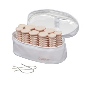 conair instant heat compact hot rollers for long, medium, and all hair - hair curler - hair roller clips included - 1 1/4-inch, 1-inch, and 3/4-inch rollers