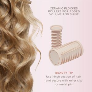 Conair Instant Heat Compact Hot Rollers for Long, Medium, and All Hair - Hair Curler - Hair Roller Clips Included - 1 1/4-inch, 1-inch, and 3/4-inch Rollers