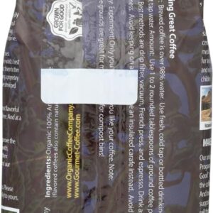 The Organic Coffee Co. Ground, French Roast, 12 Ounce (Pack of 3)