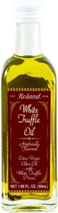 roland foods white truffle oil with truffle pieces, 1.86 fl oz bottle, pack of 2