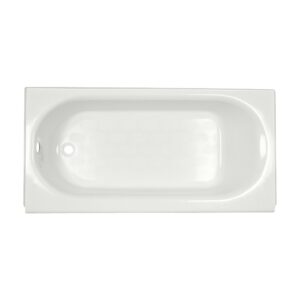 american standard 2392202tc.020 princeton americast soaking tub left hand outlet above-floor rough with tub cover, white